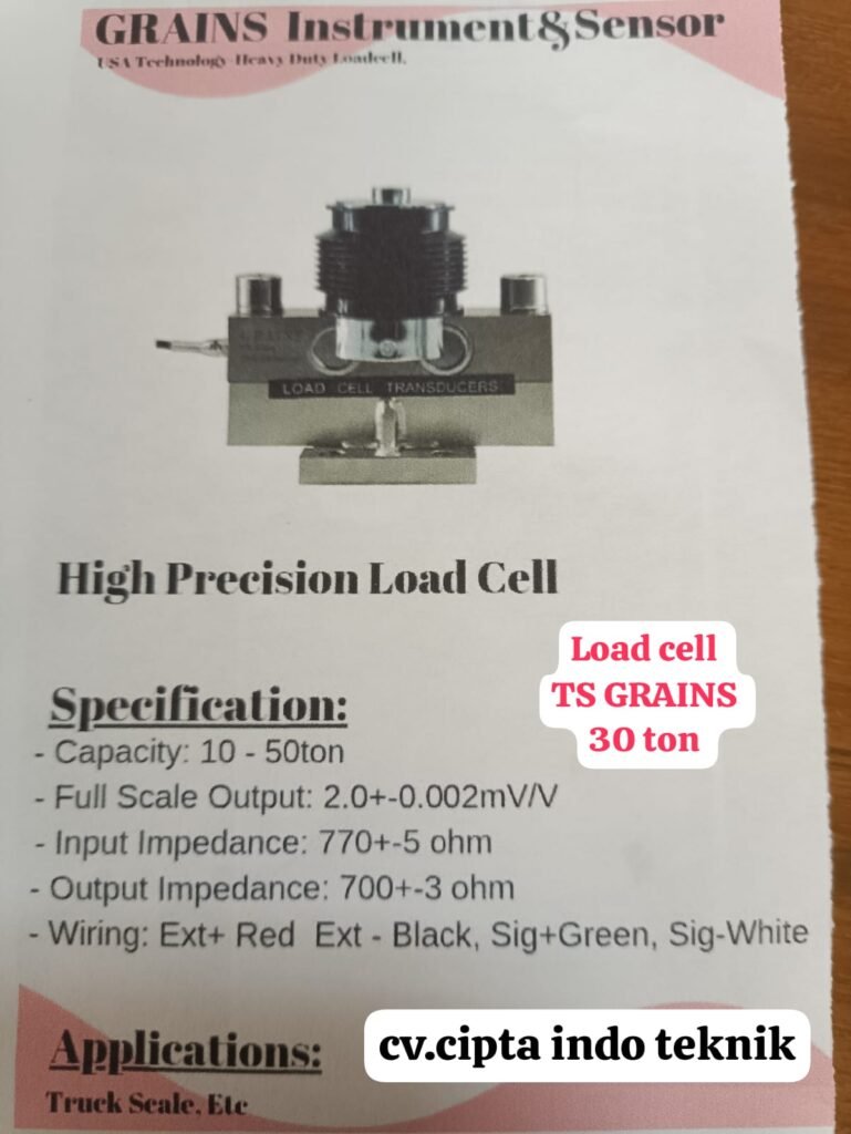 Load cell Jembatan Timbang 30 Ton Type TS Merk GRAINS - CV Cipta Indo ...